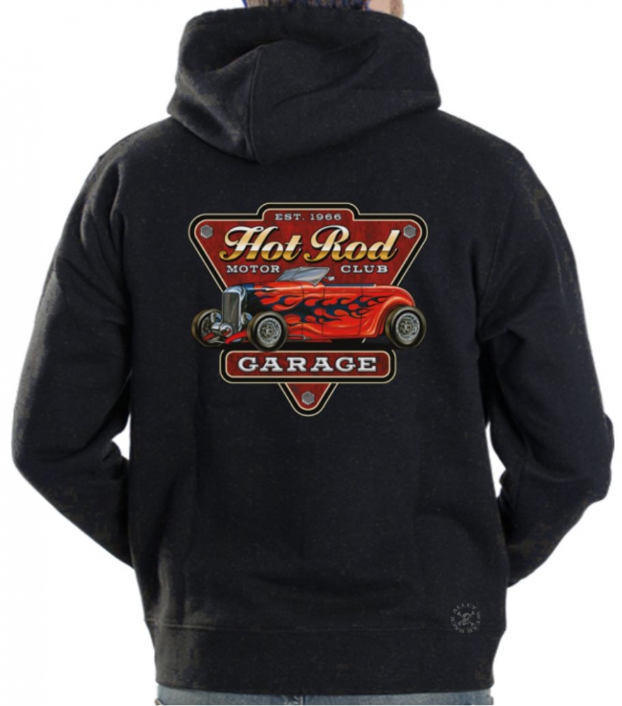 Hot Rod Garage Hoodie Sweat Shirt | Back Alley Wear